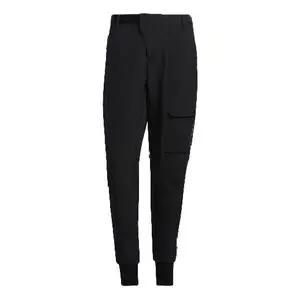 Adidas Logo Casual Breathable Sports Pants/trousers/joggers Black - Multi-color