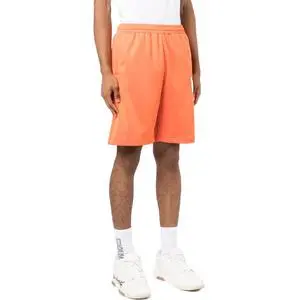 Off-White Logo Print Elastic Waistband Shorts - Default Color