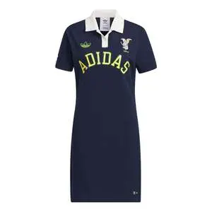Adidas Dumbo Sportswear Knit Polo Dress - Navy