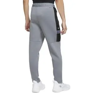 JORDAN Solid Color Lacing Knit Sports Long Pants
