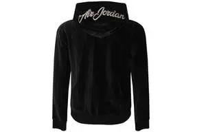 JORDAN Air Stripe Fleece Hoodie - Black