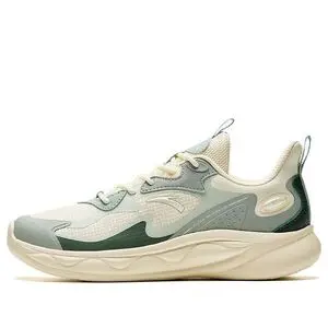 ANTA Athletic Lace Up Sneakers - Beige/green