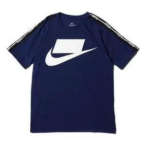 Nike Nsw Short Sleeve Crewneck T-shirt - Blue/white