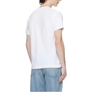 Play Comme Des Garcon Ss25 Metalstone Heart T-shirt 'white Red