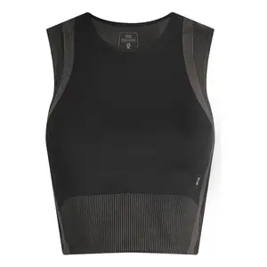 On On Running Studo Knit Crop Top Black