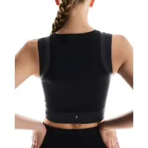 On Studo Knit Crop Top - Black