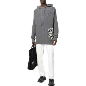 Off-White Intarsia Knit Hoodie - Default Colorway