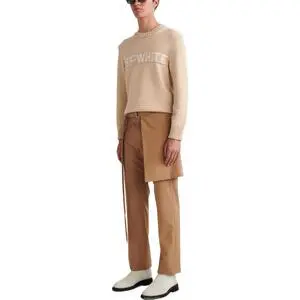 Off-White Fw22 Tailored Trousers With Belted Detail - Default Colorway