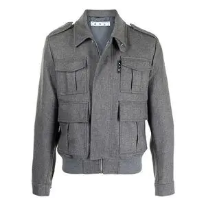 Off-White Logo Embellished Utility Jacket