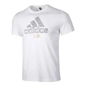 Adidas Casual Sports Training Round Neck Short Sleeve - White