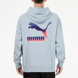 PUMA Logo Hoodie - Light Blue