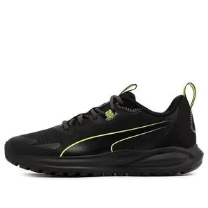 PUMA Twitch Runner Trail Sneakers - Black/green