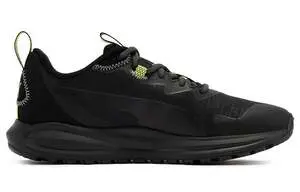 PUMA Twitch Runner Trail Sneakers - Black/green