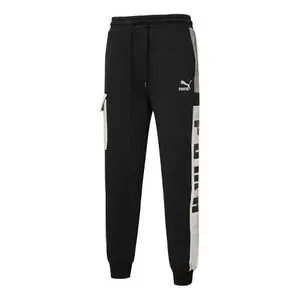 PUMA Logo Retro Cargo Pants - Black