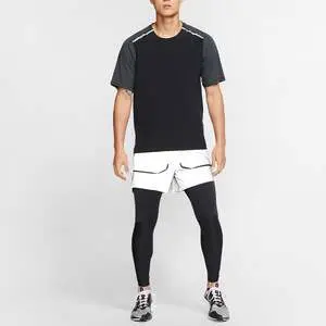Nike Solid Color Running Quick Dry Slim Fit Sports Pants/trousers/joggers Black - Multi-color