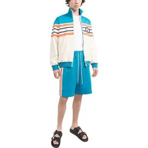 Gucci Interlocking G Jersey Shorts - Bright Zircon/ivory/orange