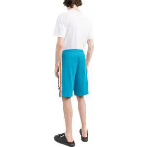 Gucci Interlocking G Jersey Shorts - Bright Zircon/ivory/orange
