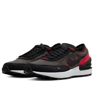 Nike Waffle One Sneakers - Black/red