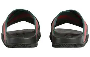 Gucci Rubber Slide Sandals - Black