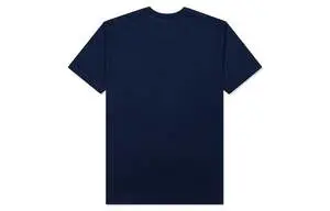 Play Comme Des Garcon Heart Shape Printing Short Sleeve 'navy - Blue