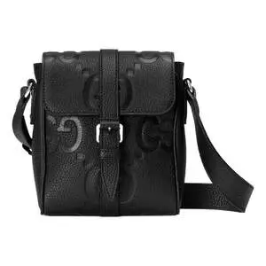 Gucci Jumbo Gg Messenger Bag - Black