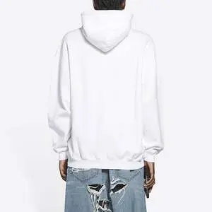 Balenciaga Bb Pixel Medium Fit Hoodie - White