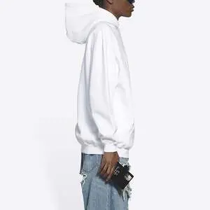 Balenciaga Bb Pixel Medium Fit Hoodie - White