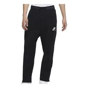 Nike French Terry Embroidery Pattern Long Pant Male - Black