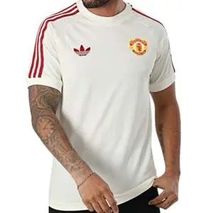 Adidas Manchester United Adicolor Classics 3-stripes T-shirt Asia Sizing 'white Red
