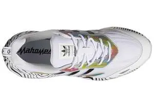 Adidas Patrick Mahomes X Zx 2k Boost 'hypnotic Lines' Sneakers - White/black