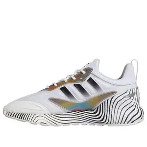 Adidas Patrick Mahomes X Zx 2k Boost 'hypnotic Lines' Sneakers - White/black