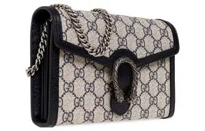 Gucci Dionysus Gg Mini Chain Wallet 'beige Blue - Beige/blue