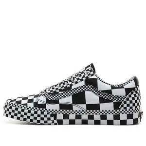 VANS Old Skool All Over Checkerboard Sneakers - Black