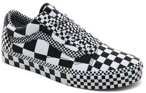VANS Old Skool All Over Checkerboard Sneakers - Black