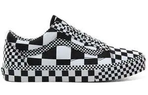 VANS Old Skool All Over Checkerboard Sneakers - Black