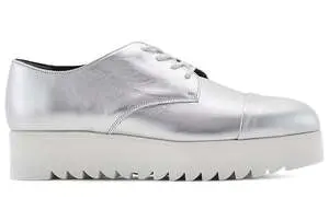 Onitsuka Tiger Derby Platform Shoes - Silver/white