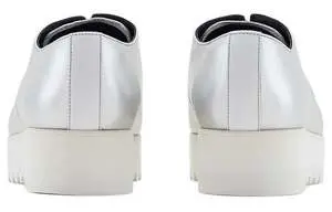 Onitsuka Tiger Derby Platform Shoes - Silver/white