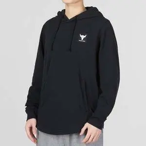 Under Armour Project Rock Terry Hoodie - Black/white