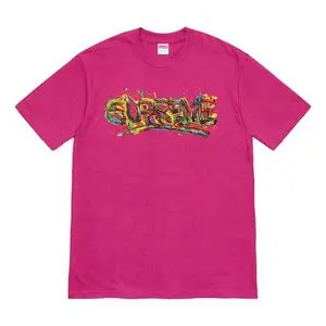 Supreme Ss20 Week 1 Paint Logo Tee Logo Tee - Red