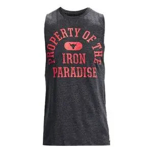 Under Armour Project Rock Property Of Tank - Black/red