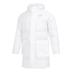 PUMA Long Down Jacket - White
