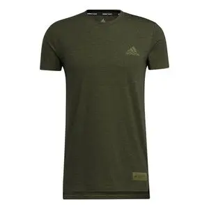 Adidas Stu Tech Tee Solid Color Training Sports Short Sleeve