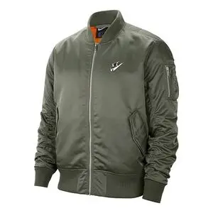 Nike Nike 3D Logo Aviator Jacket Grey/green