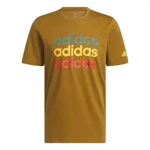 Adidas Multi Linear Sportswear Graphic T-shirt - Brown