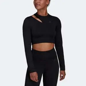 Adidas Long Sleeve Cropped Performance Top