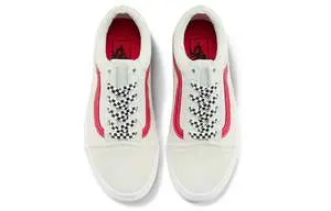 VANS Old Skool Low Top Sneakers - White/pink/red
