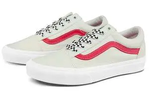 VANS Old Skool Low Top Sneakers - White/pink/red
