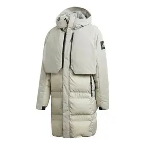 Adidas Outdoor Sports Waterproof Reversible Down Jacket Gray - Goldgray