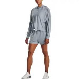 Under Armour Rival Terry Oversized Hoodie - Blue/grey