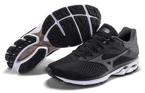 Mizuno Wave Rider 23 Athletic Sneakers - Black